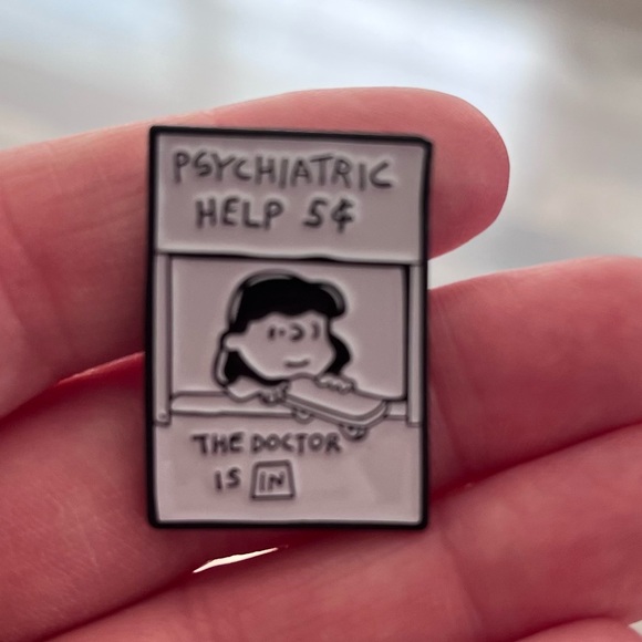 unbranded | Other | Lucy Peanuts Psychiatric Help Enamel Pin | Poshmark